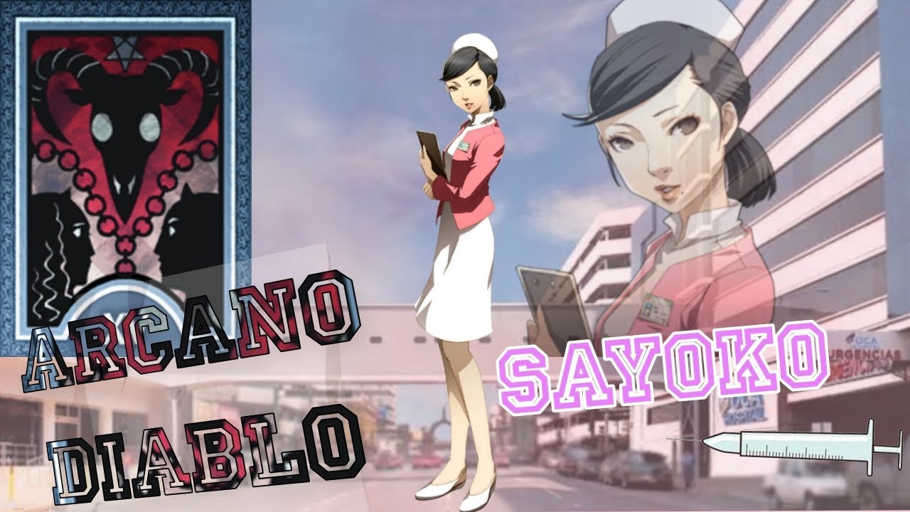Persona 4 Golden vínculo social Enfermera sayoko uehara arcano diablo ...