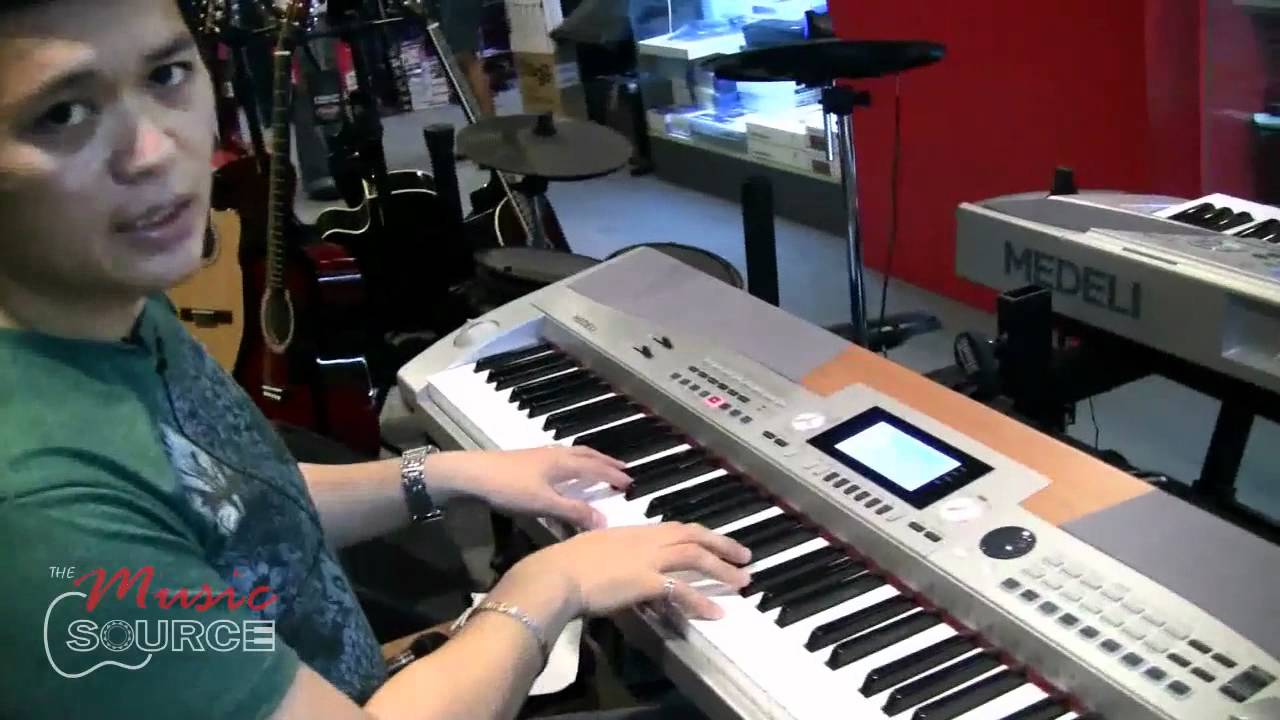 Medeli SP5500 demo for The Music Source Part I - YouTube