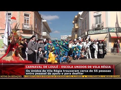 Unidos de Vila Régia de Albergaria-à-Velha desfilaram mais uma vez no Carnaval de Loulé - YouTube