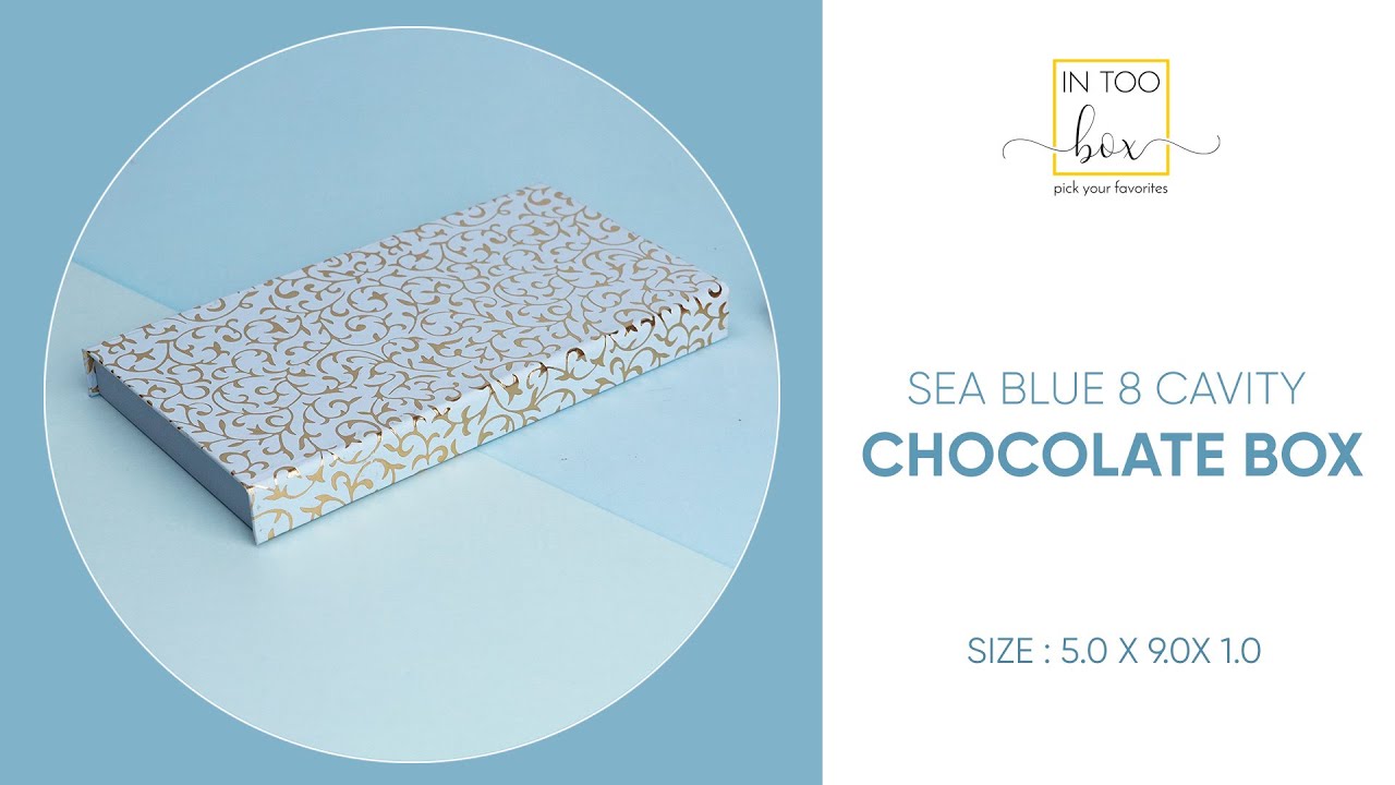 Sea Blue 8 Cavity Chocolate Boxes | INTOOBOX #intooboxpackaging # ...