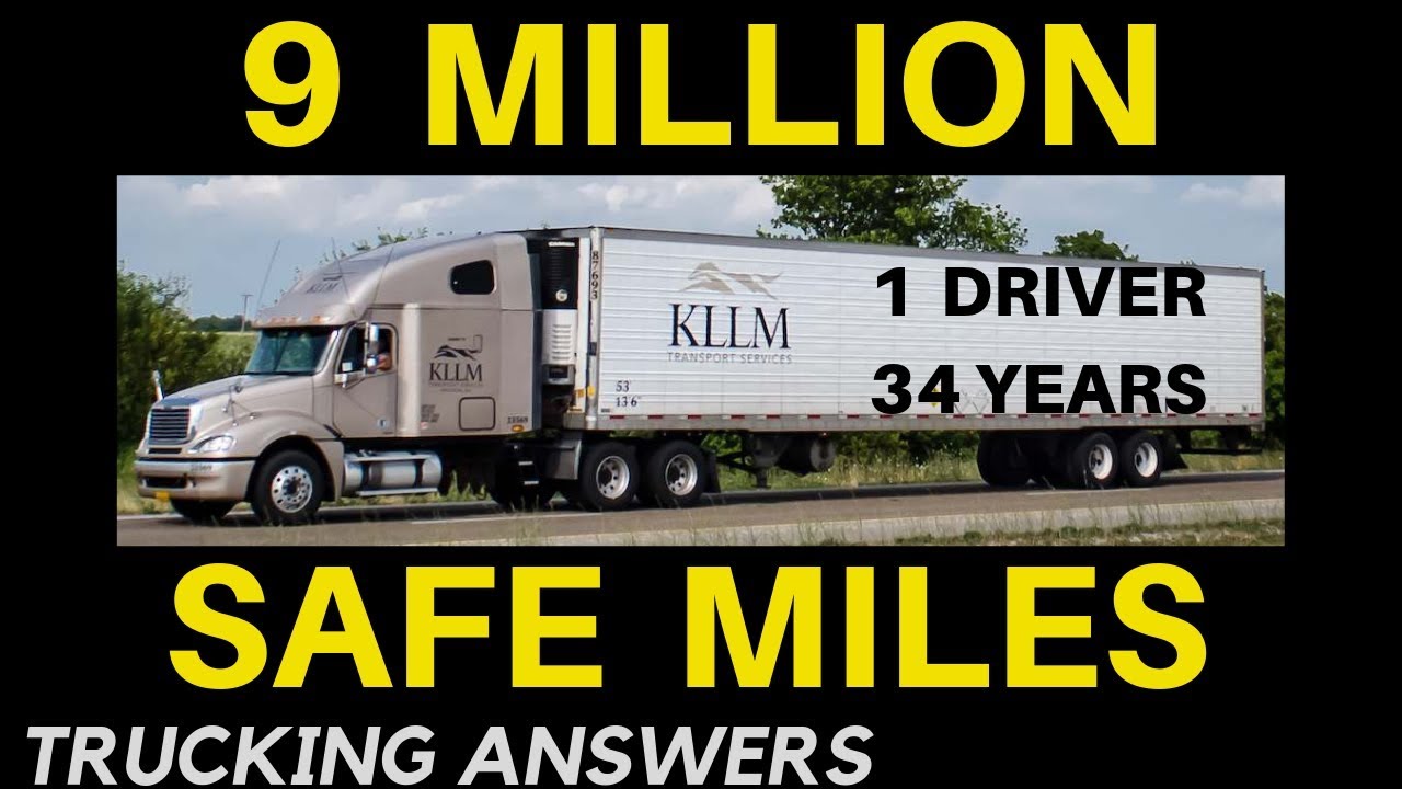 KLLM Transport Honors 9 Million Mile Safe Driver | Trucking Answers ...