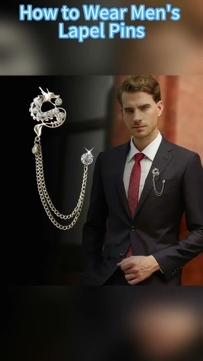 How to Wear Men's Lapel Pins? There are 3 steps - YouTube