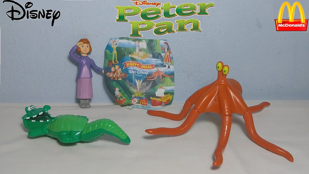 McDonalds Happy Meal Walt Disney Tick Tock Croc, Octopus & Jane - Peter ...