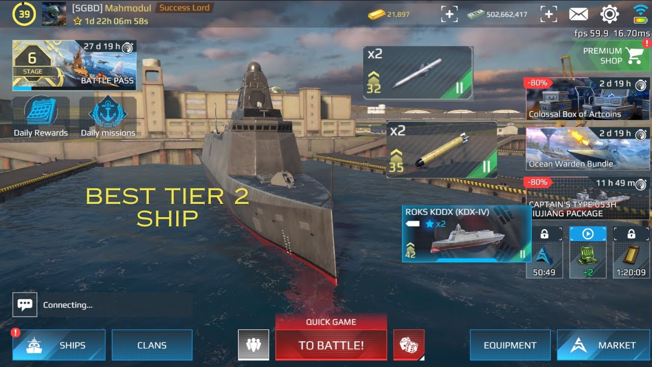 Best Tier 2 Destroyer ship modern warships - YouTube