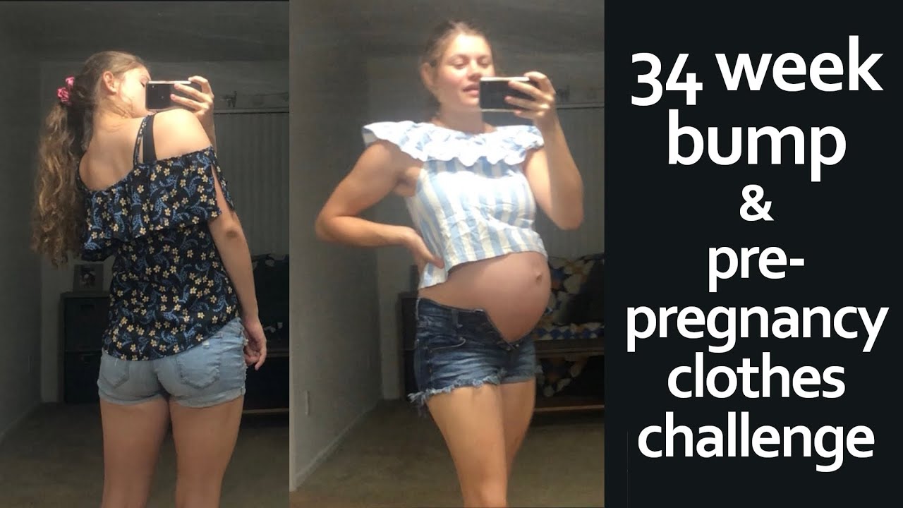 Pregnancy Update: 34 week baby bump - YouTube