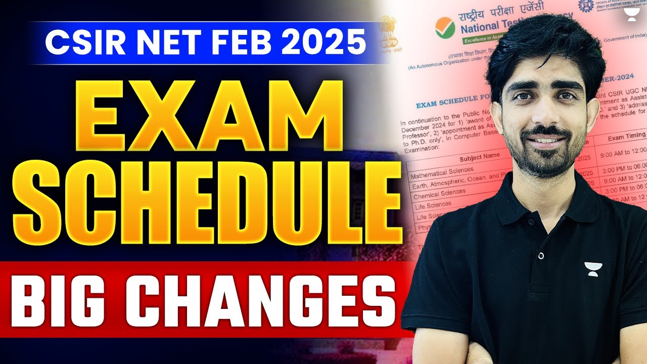 CSIR NET 2025 Exam Date Out | CSIR NET 2025 Exam Schedule Out | CSIR NET 2025 News | Yogesh sir ...
