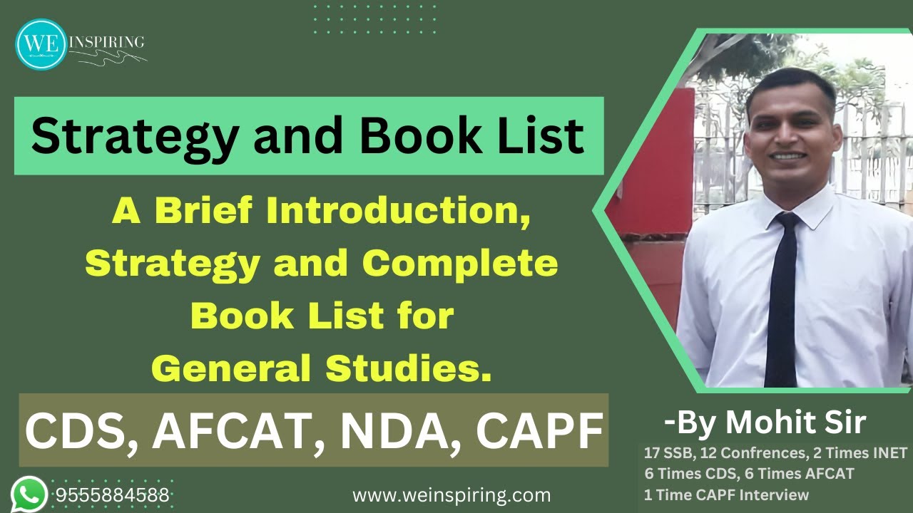 A Brief Introduction and Complete Book List for #capf #afcat #cds #nda ...
