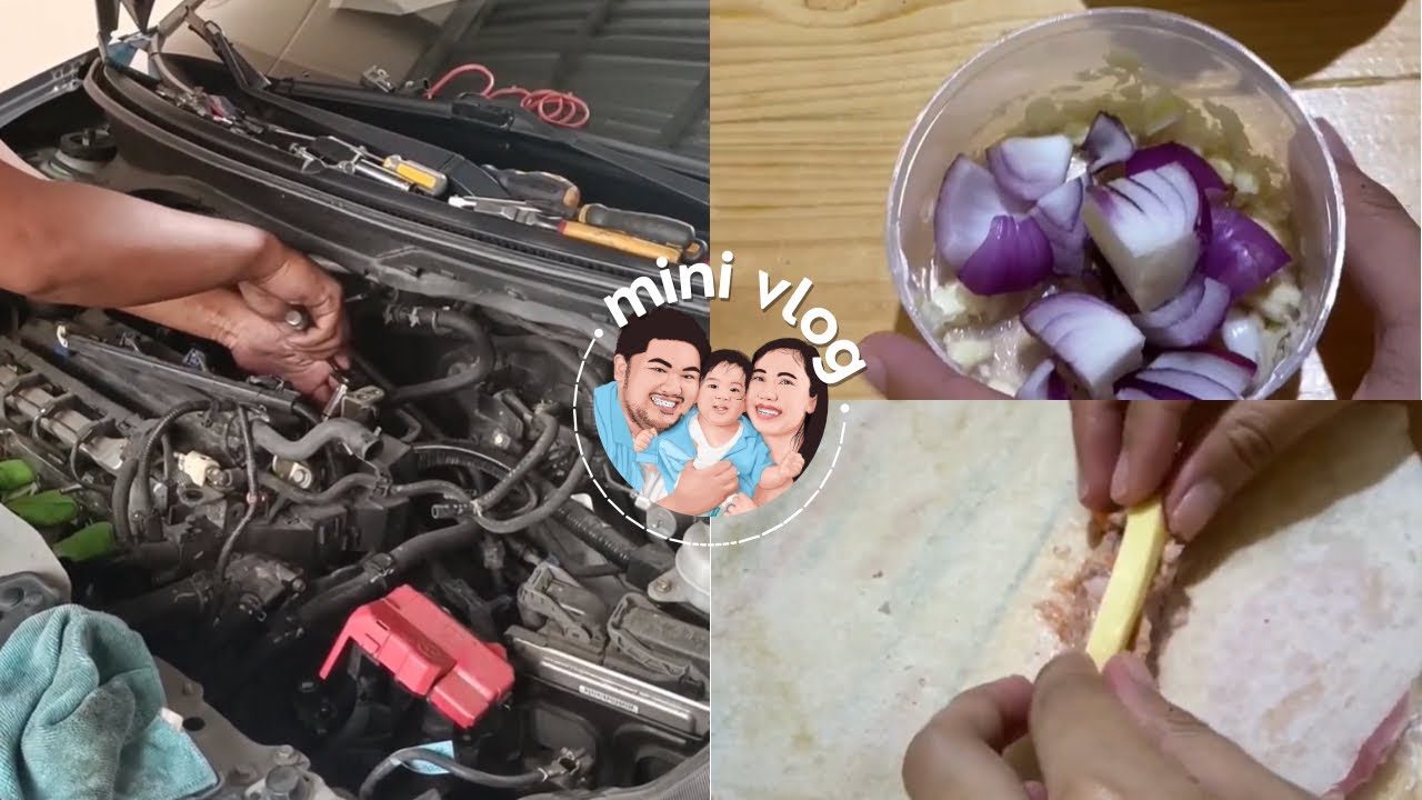 MINI VLOG • Nagpa-change oil + Gawa tayo ng cheesy lumpiang shanghai 😁 ...