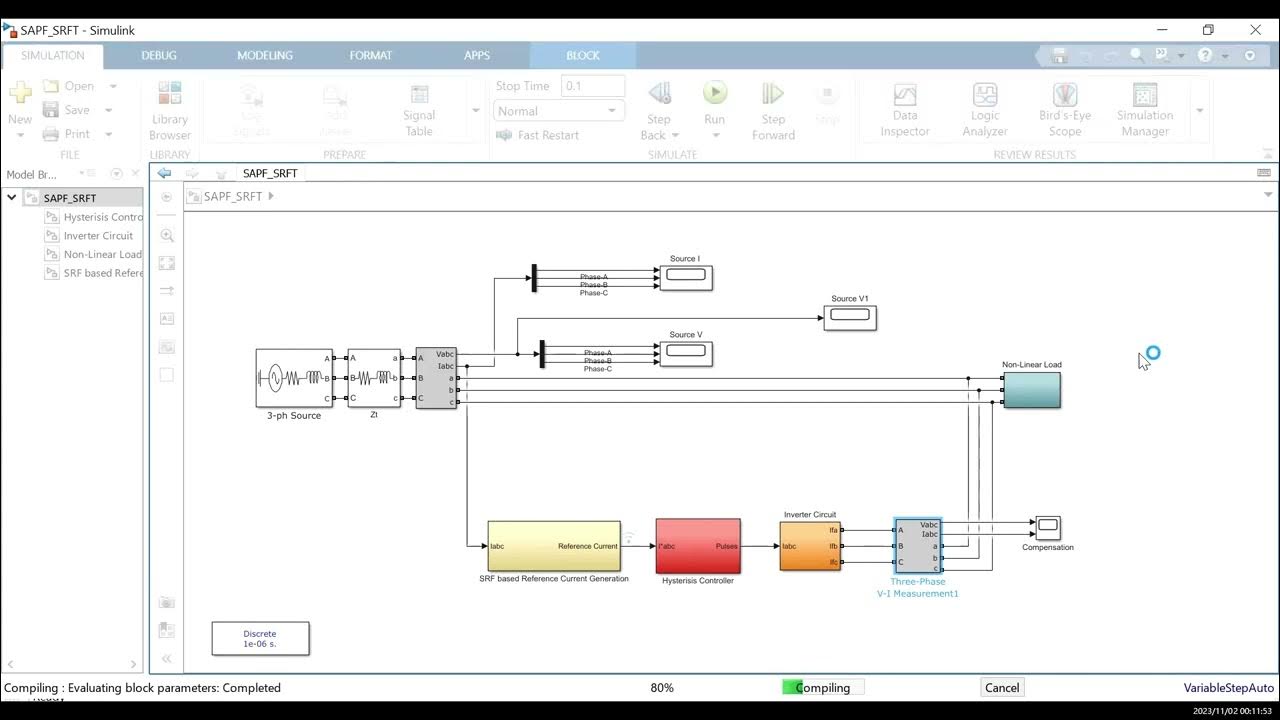 Compensated System | SAPF | Synchronous Reference Frame Theory - YouTube