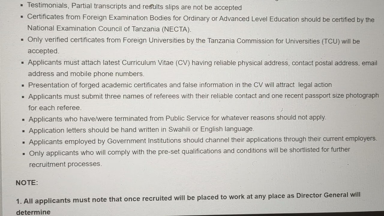 Ajira mpya za PCCB Tanzania. - YouTube