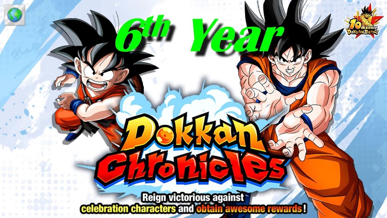 Dokkan Chronicles - 6th Year - All Typings - YouTube