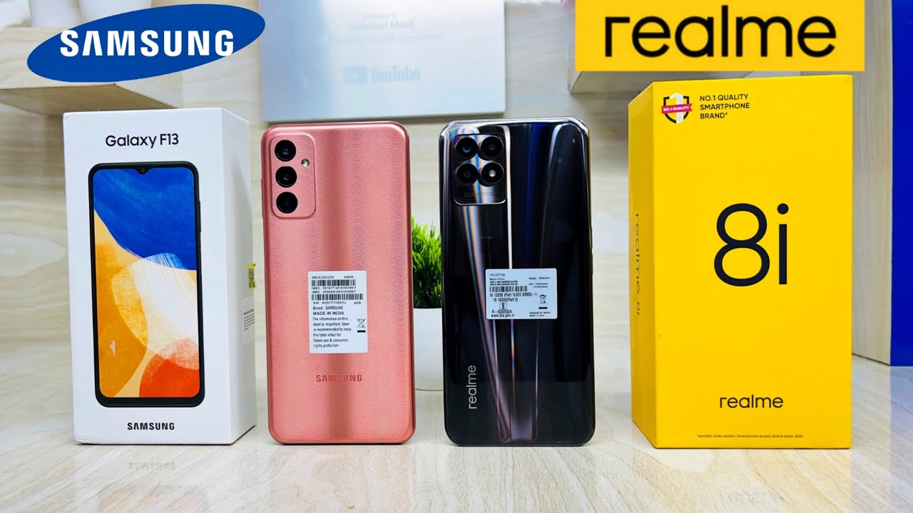 Samsung Galaxy F13 🆚 Realme 8i ⚡ Unboxing ⚡ Comparison ⚡ Camera ⚡ Full ...