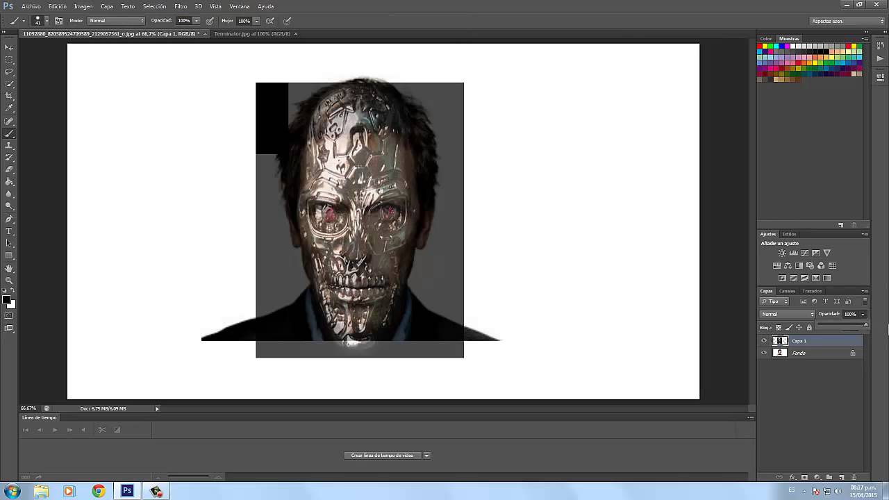 Como Hacer El Efecto Terminator Con Photoshop Cs6 - YouTube