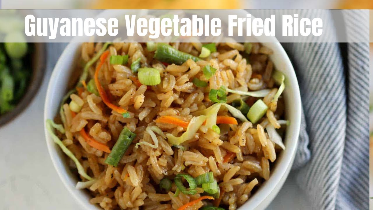 Guyanese Vegetable Fried Rice Recipe | - YouTube