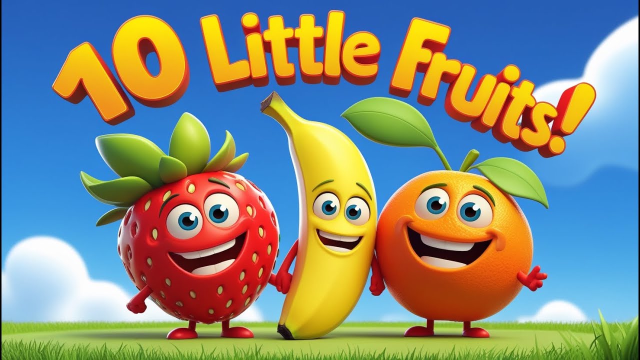 Ten Little Fruits, Oh What A Treat Again | Nursery rhymes & songs - YouTube