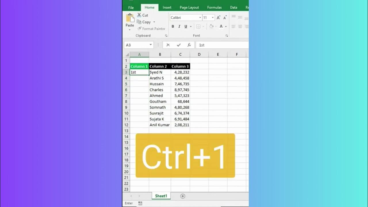 MS-Excel tips & tricks - short tricks for use superscript in rows - YouTube