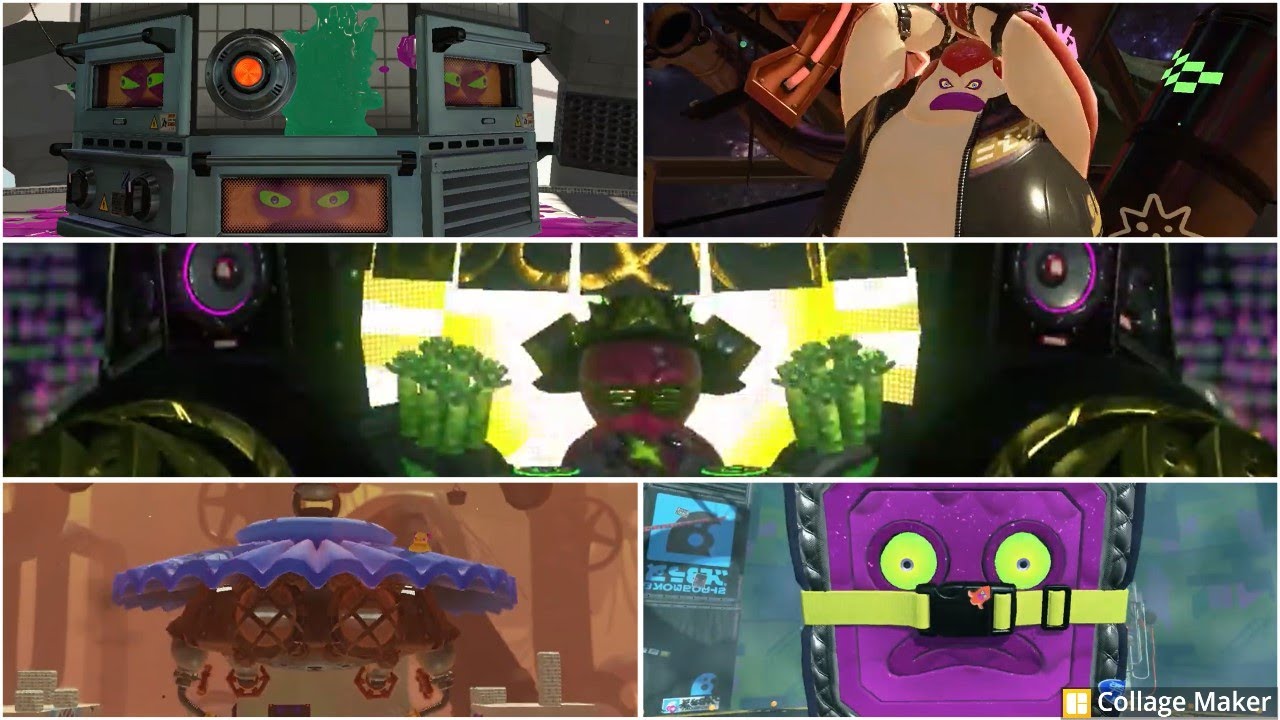 Splatoon 2 Bosses + Ending & Credits - YouTube