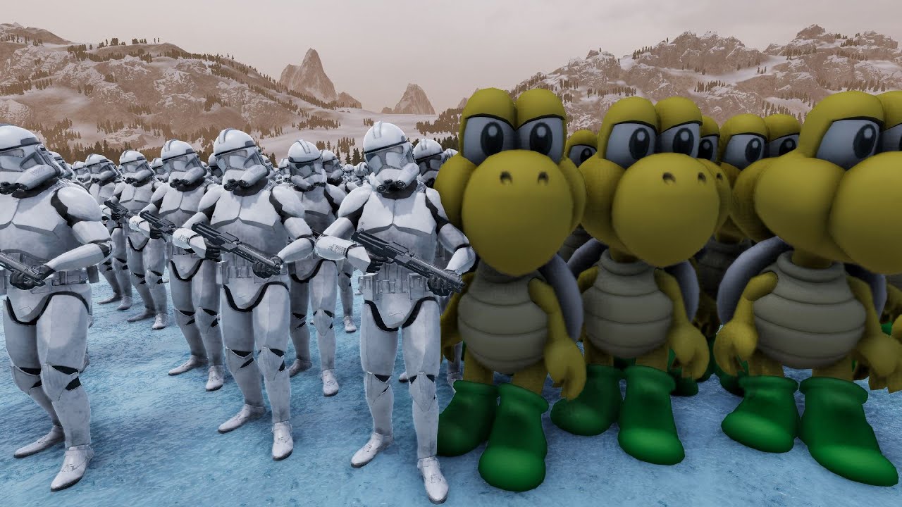 100K Phase 2 Clone Troopers Versus 100K Koopa Troopas || Ultimate Epic ...