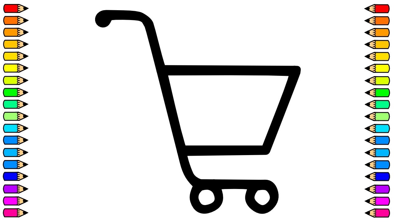 Dibujo De Carrito De Compras Para Colorear Dibujos Para 56 Off