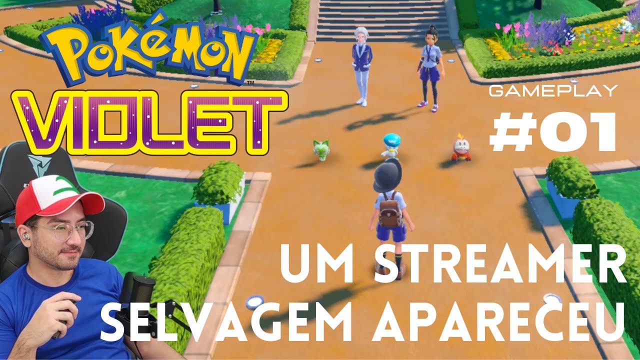 POKÉMON VIOLET - UM STREAMER SELVAGEM APARECEU - GAMEPLAY #01 - YouTube
