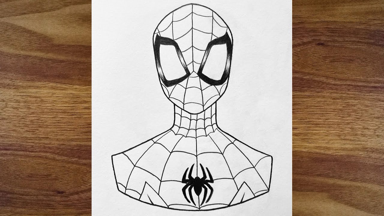 How To Draw Spider-Man Easy Step By Step For Beginners - YouTube