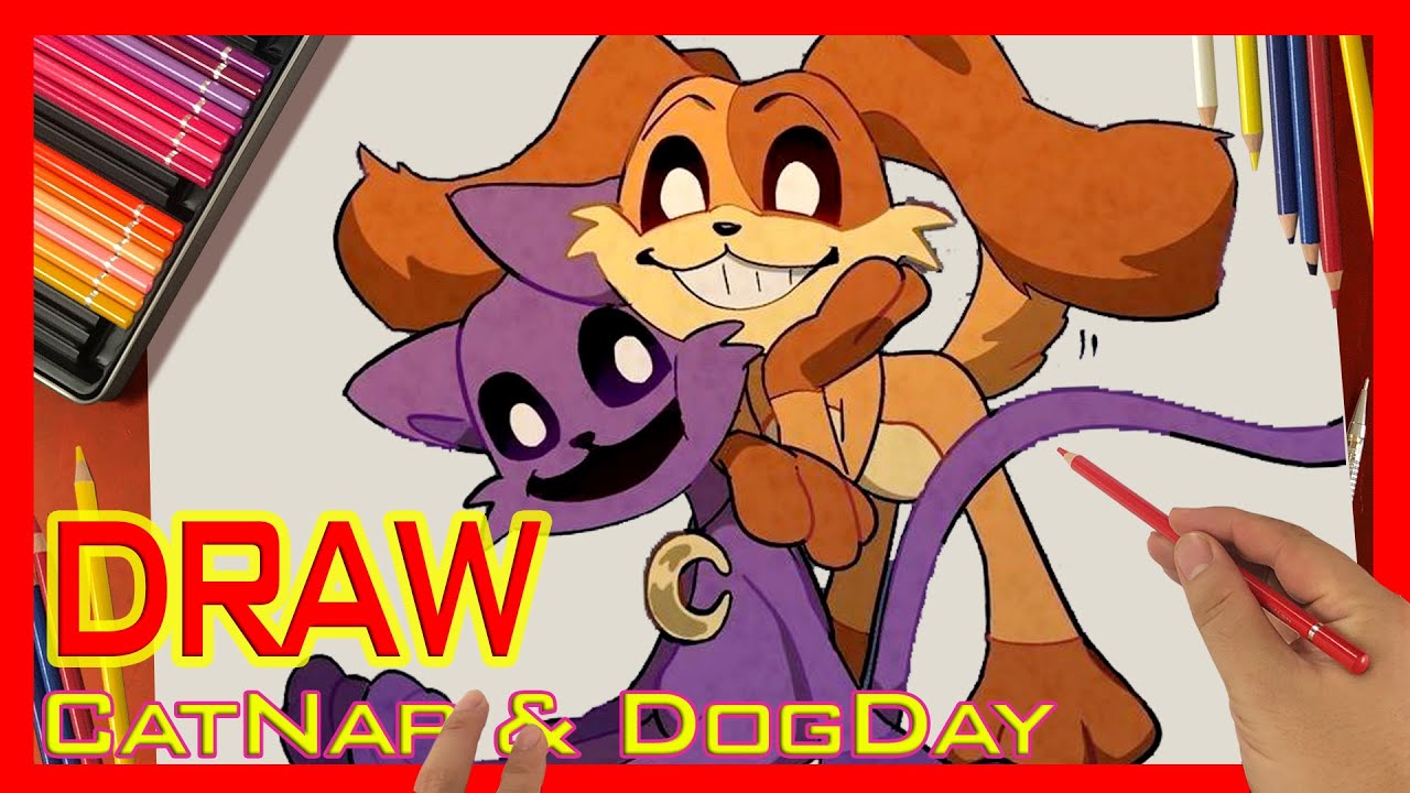 How to Draw Cat Nap & Draw Dog Day - Smiling Critters - Poppy Playtime ...
