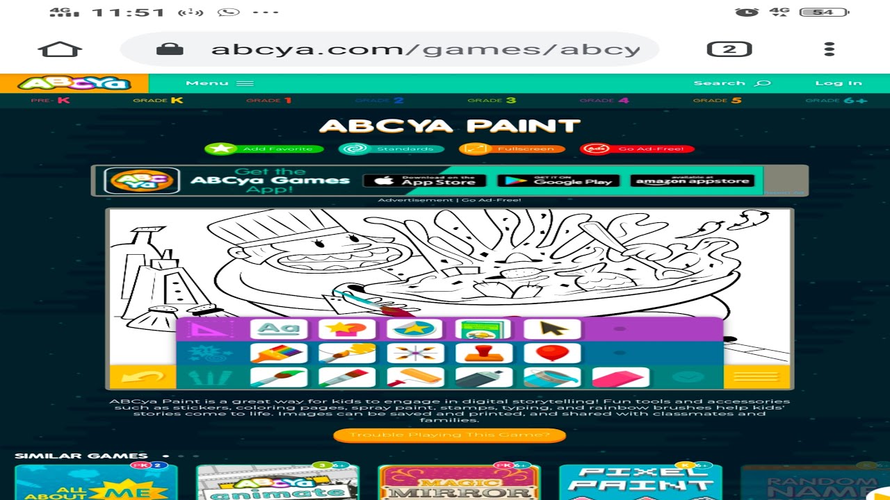 Tutorial Membuka ABCYA Paint Di Handphone - YouTube