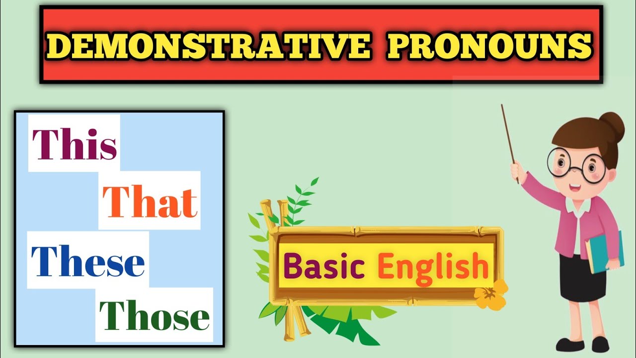 Demonstrative Pronouns Under 4 Minutes | English Grammar | Parts Of ...