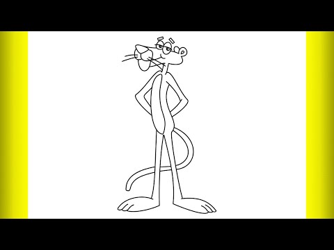How To Draw Pink Panther  /Drawing Creation/