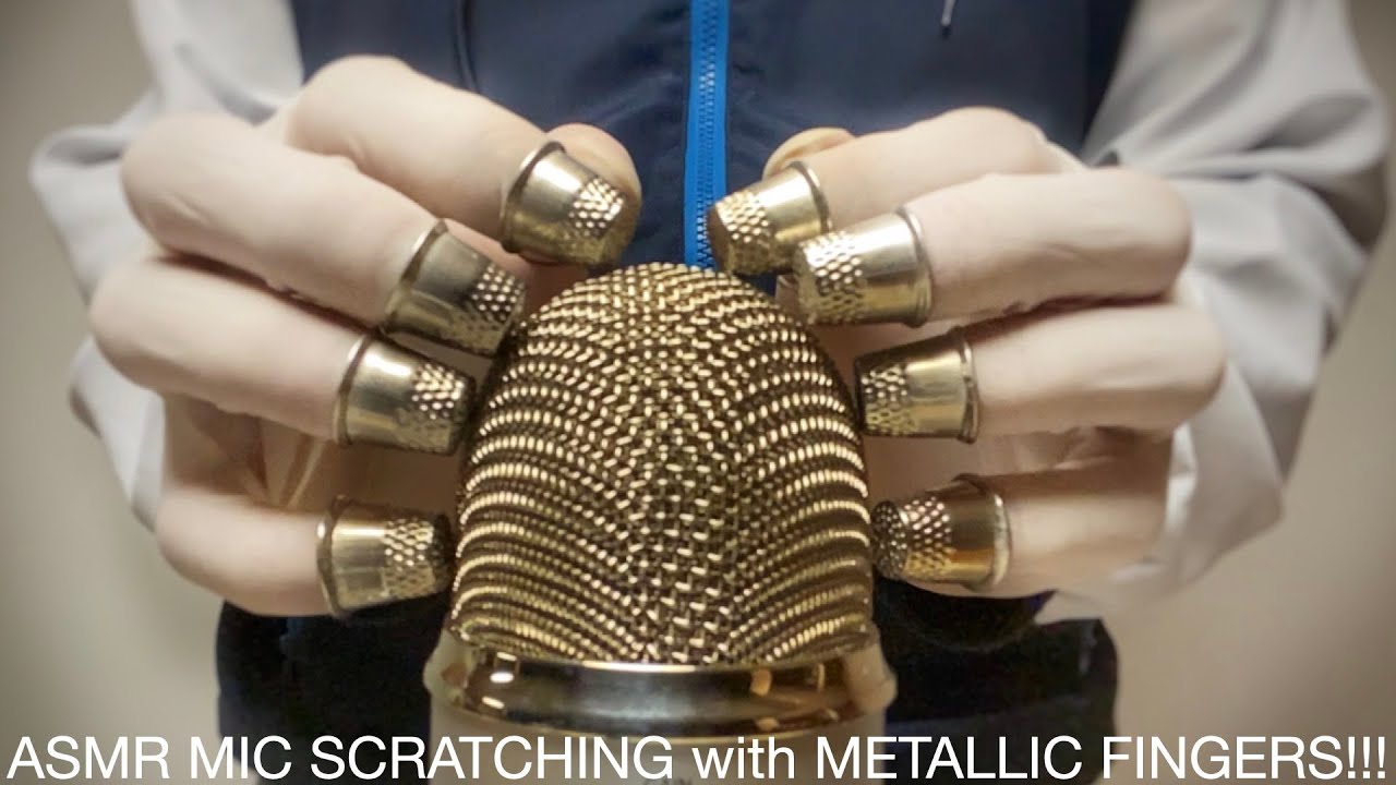 ASMR MIC SCRATCHING with METALLIC FINGERS for RELAXATION! 💤 - YouTube