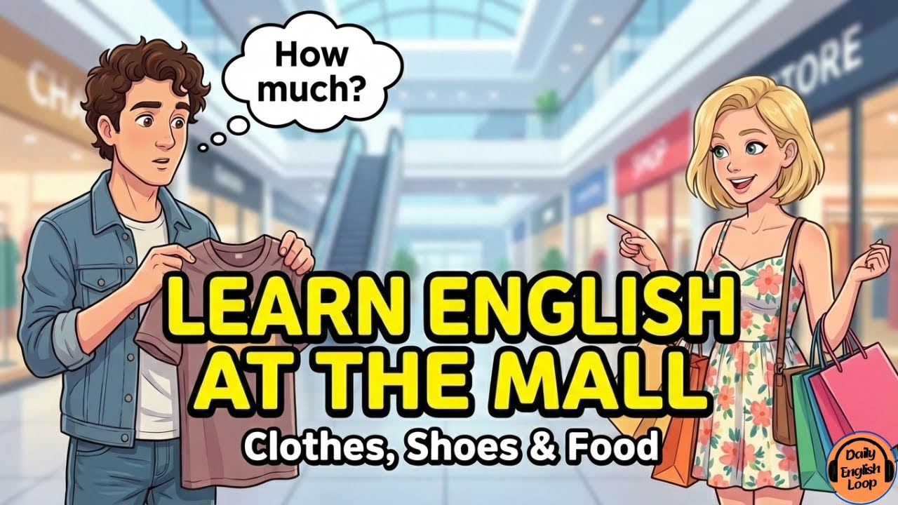 Real Life English Practice | Learn English at the Mall | English for ...
