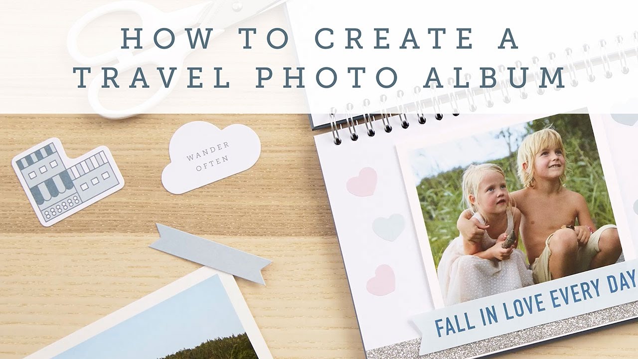 How to Make a DIY Travel Photo Album - YouTube