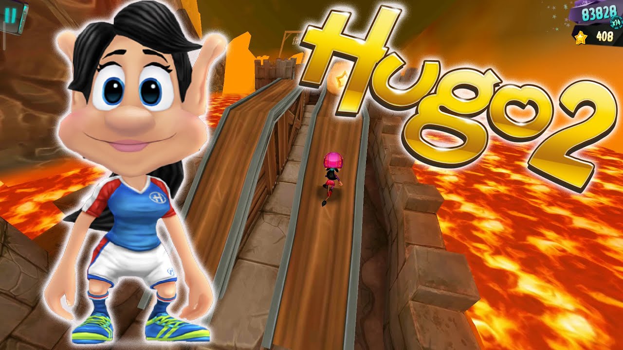 Hugo Troll Race 2 - New Hero Hugolina Funny Gameplay Android IOS - YouTube