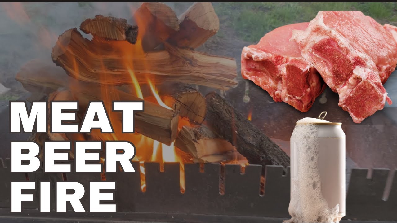 Meat in beer on fire!The dish is shocking! - YouTube