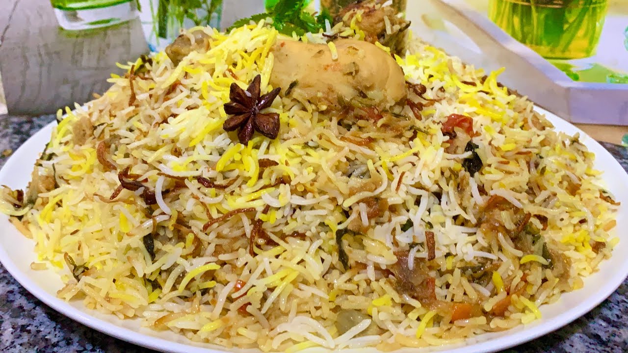 Chicken bhatkali biryani recipe | how to make chicken bhatkali biryani ...