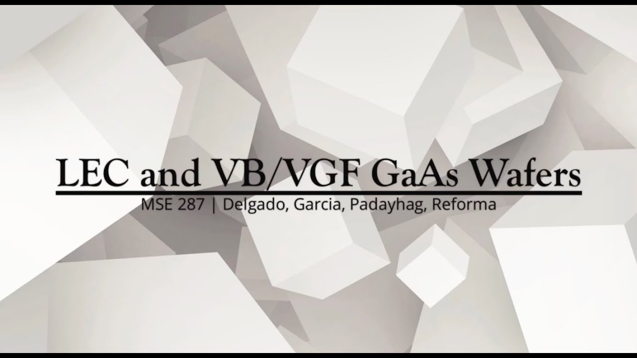 GaAs wafer growth via LEC, VB, and VGF: A Lesson - YouTube