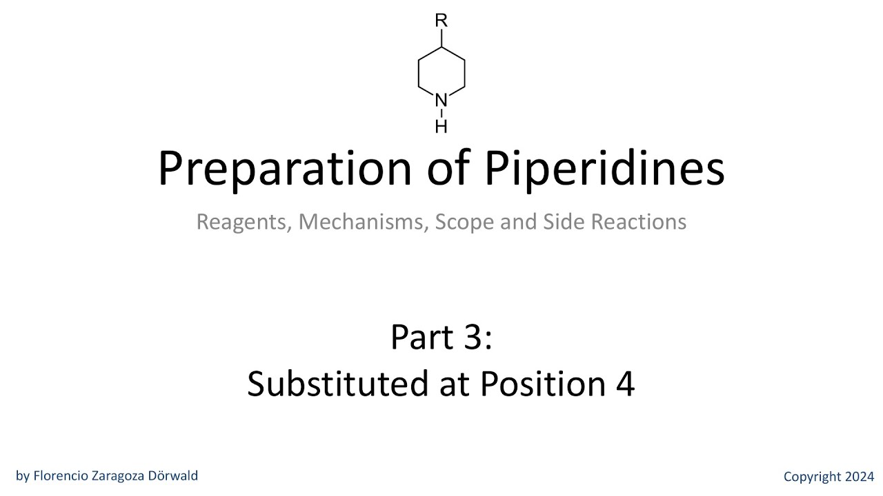 Preparation of Piperidines, Part 3: Substituted at Position 4 - YouTube