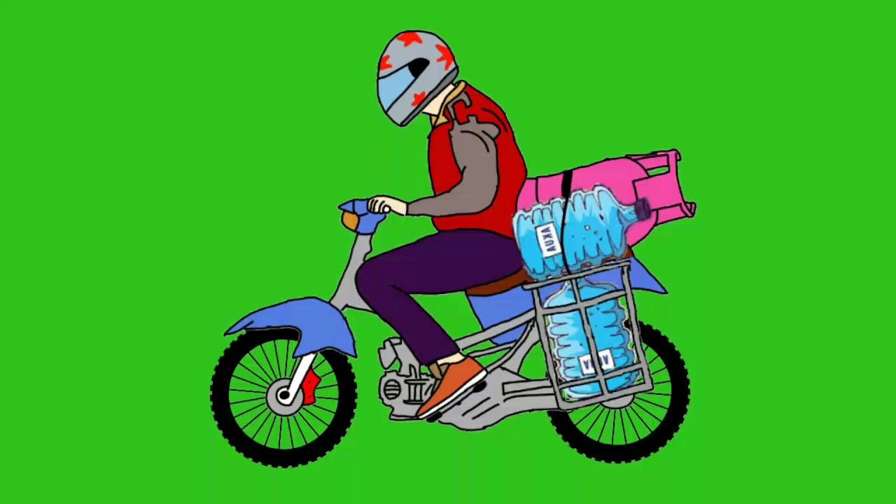 animasi green screen | green screen motor - YouTube