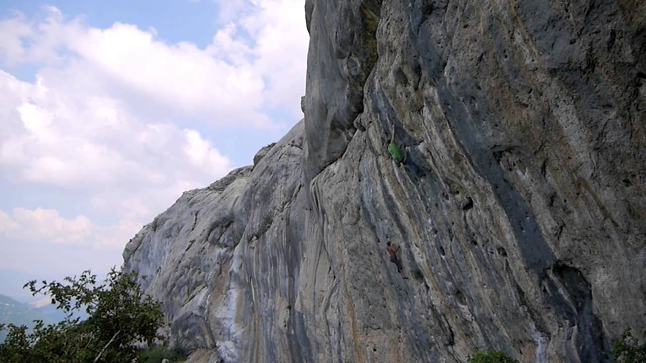 Rock climbing in Ceuse - YouTube