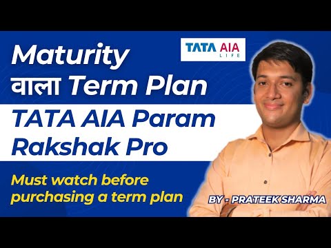 Review of TATA AIA Param Rakshak Pro Plan | Prateek Sharma #term #terminsurance #tataaia