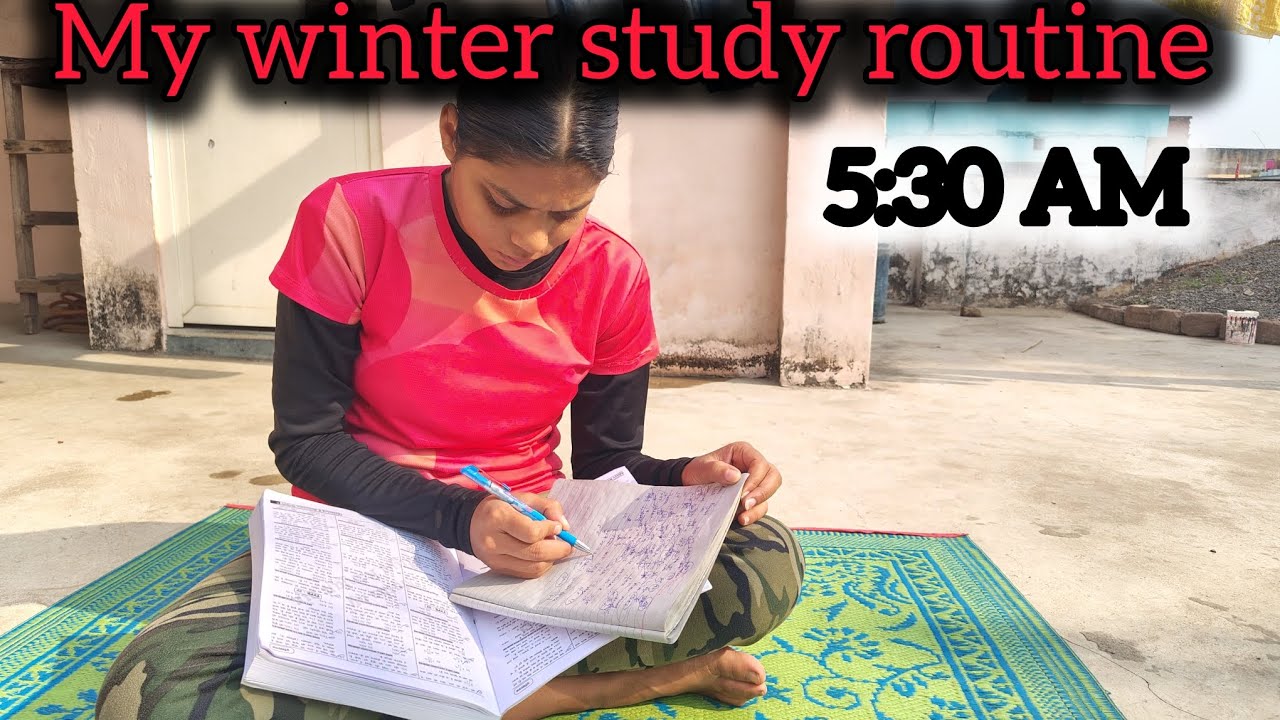 MY 12 hrs Winter study routine vlog for Railway 2025 A DAY IN LIFE OF A ...