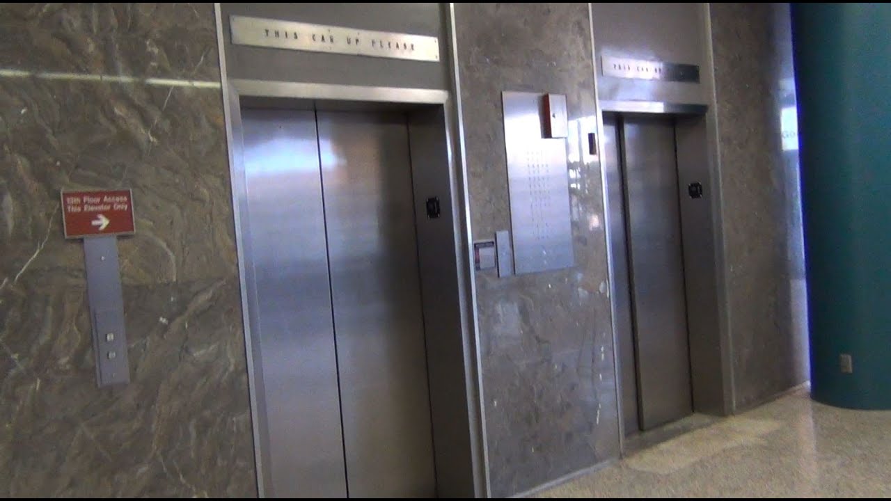 Montgomery Traction Elevators - Simms Building Albuquerque, NM - YouTube