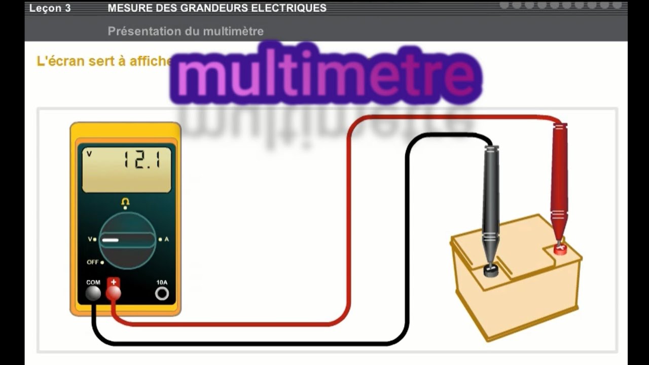 comment utiliser un multimetre - mitrix - YouTube