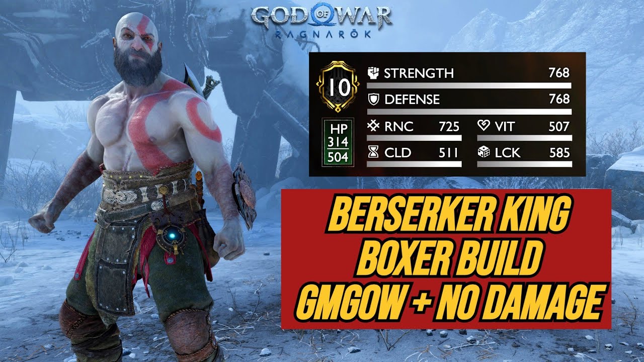 BERSERKER KING - BOXER BUILD - GMGOW + No Damage - God Of War Ragnarok ...