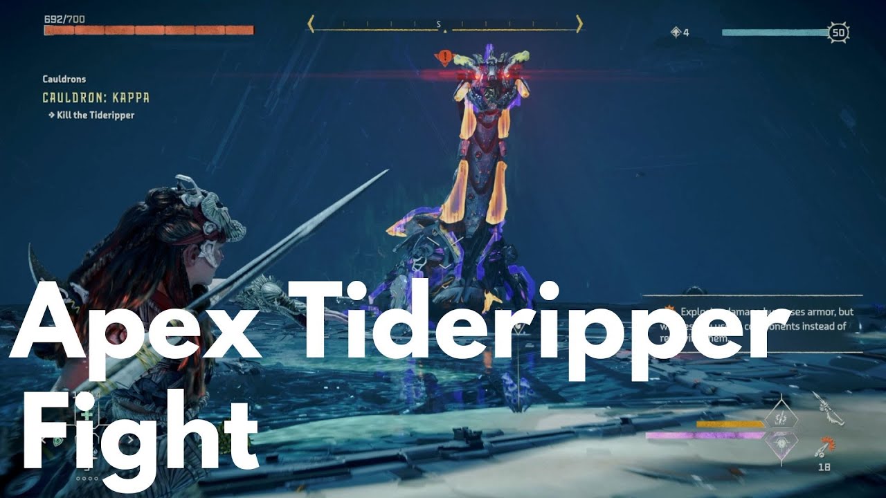 Horizon Forbidden West Walkthrough PS5 4k - Apex Tideripper Fight in ...