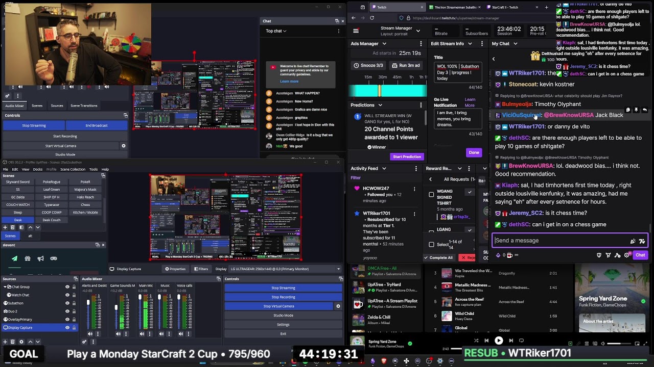 StarCraft II ladder, WOL 100%, Subathon Day 3 - YouTube