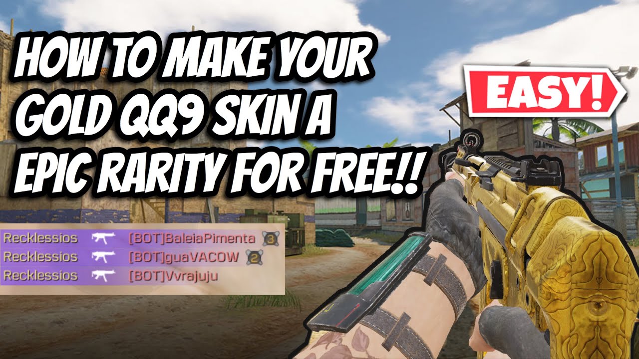 How To Make Your Gold QQ9 a Epic Rarity Gun For Free | Call of Duty ...