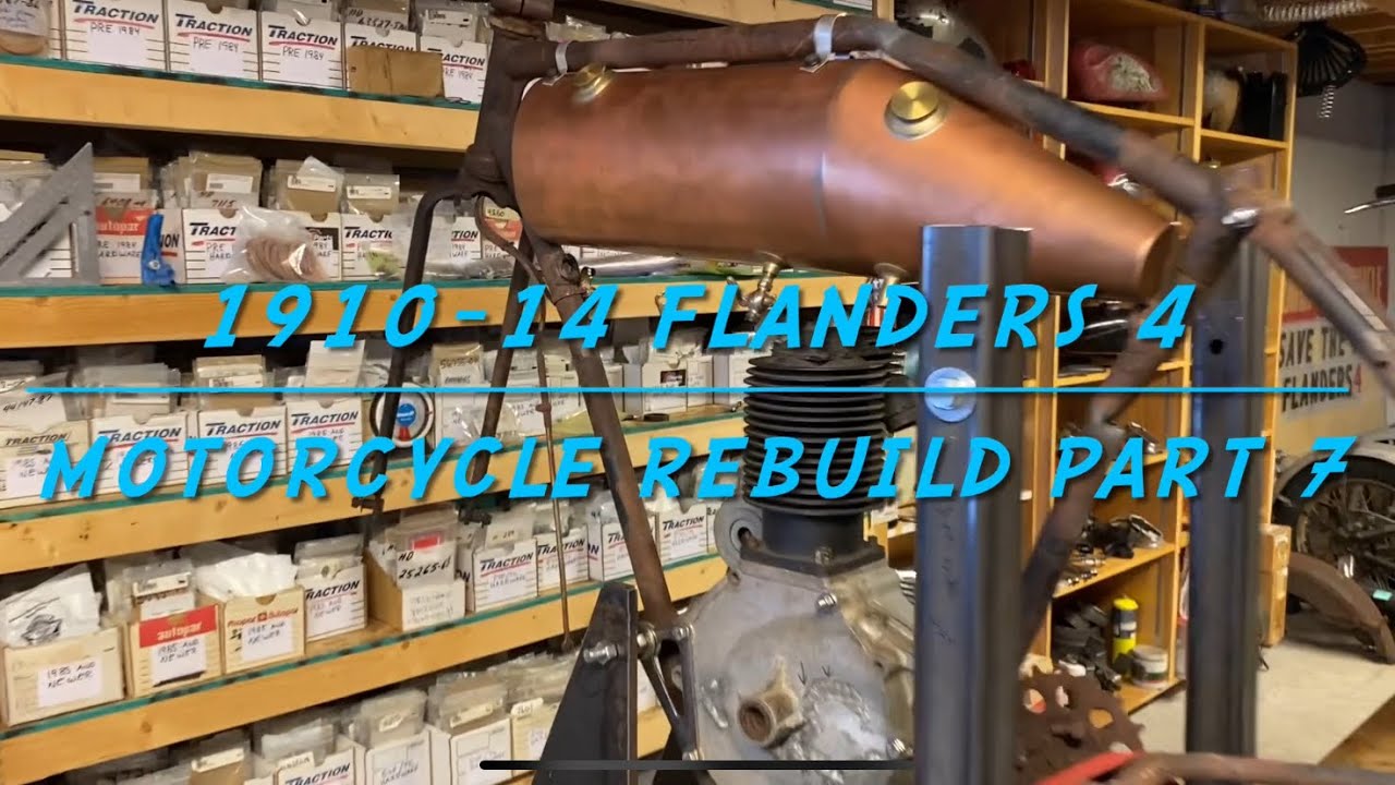 1910-14 Flanders 4 Part 7 Motorcycle Rebuild . Century old bike ...
