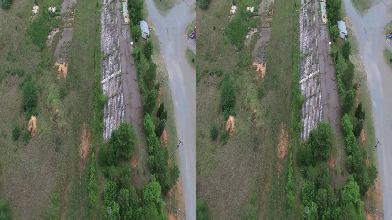 3D SBS Side by Side - 2 Laps Around Metrolina Speedway DJI Phantom 3 ...