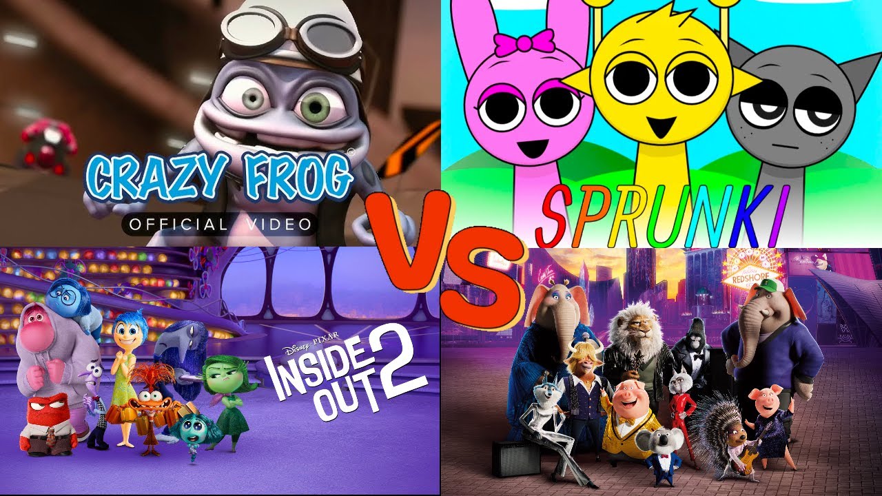 Crazy Frog VS Inside VS Sprunki VS SING #babyshark #coffindance # ...